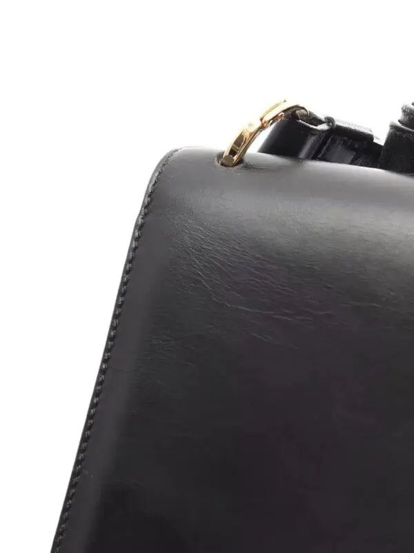 FERRAGAMO Gancini Shoulder Bag - Black