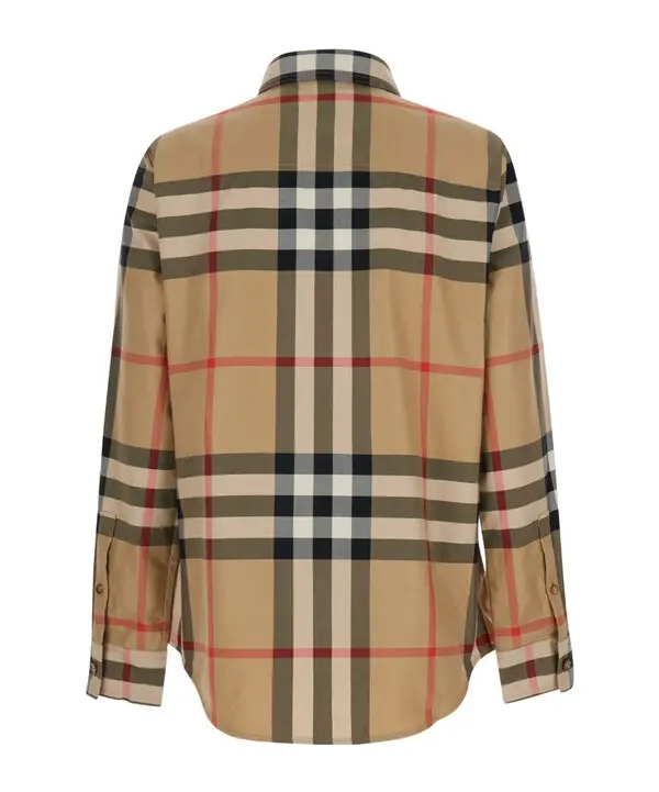 Burberry Long Sleeved Checked Shirt