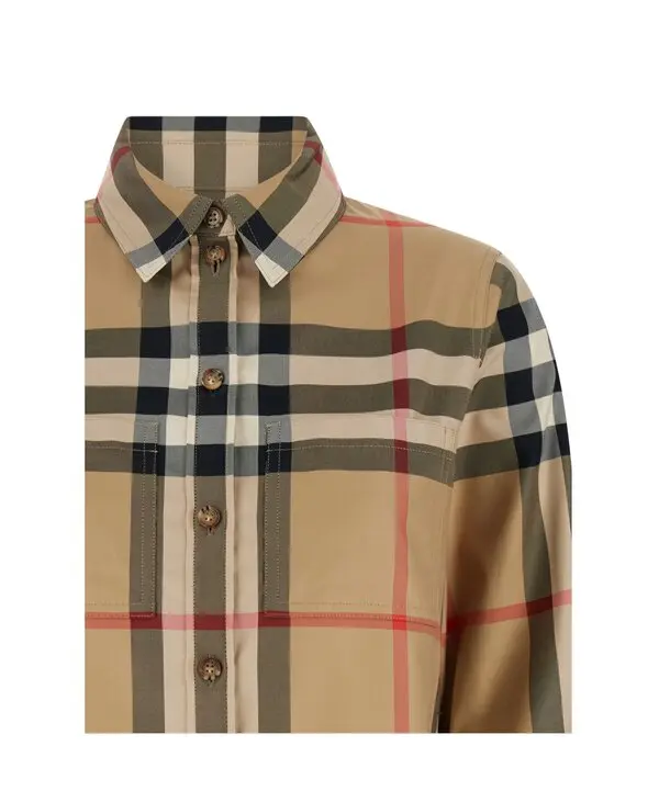 Burberry Long Sleeved Checked Shirt