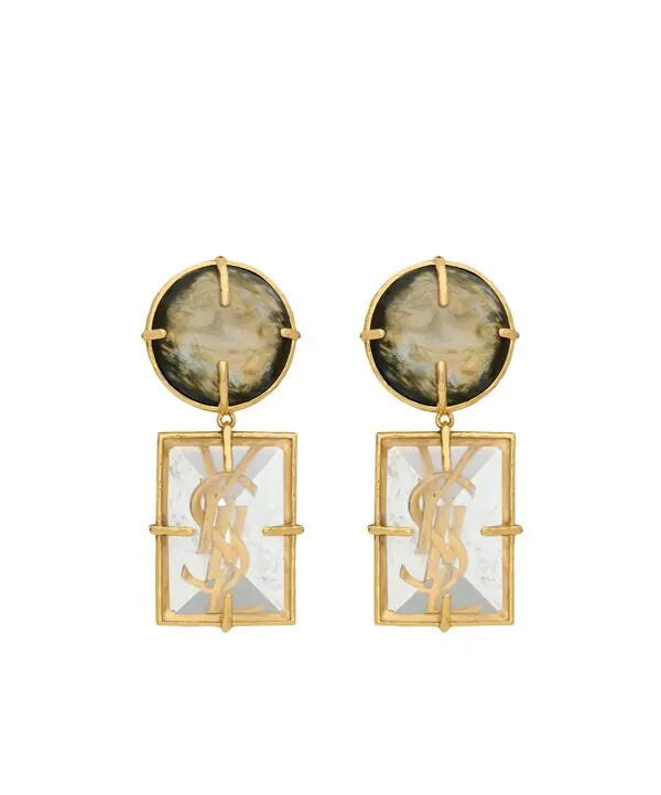 Saint Laurent Pendant Earrings - Yellow
