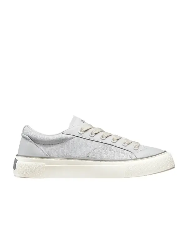 Dior Round Toe Lace-up Sneakers - White