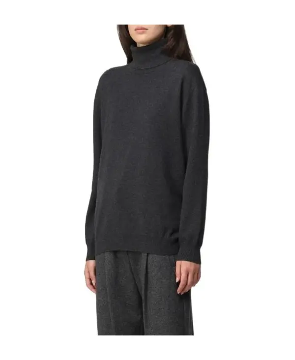 Brunello Cucinelli Cashmere Roll-neck Knit Sweater - Black