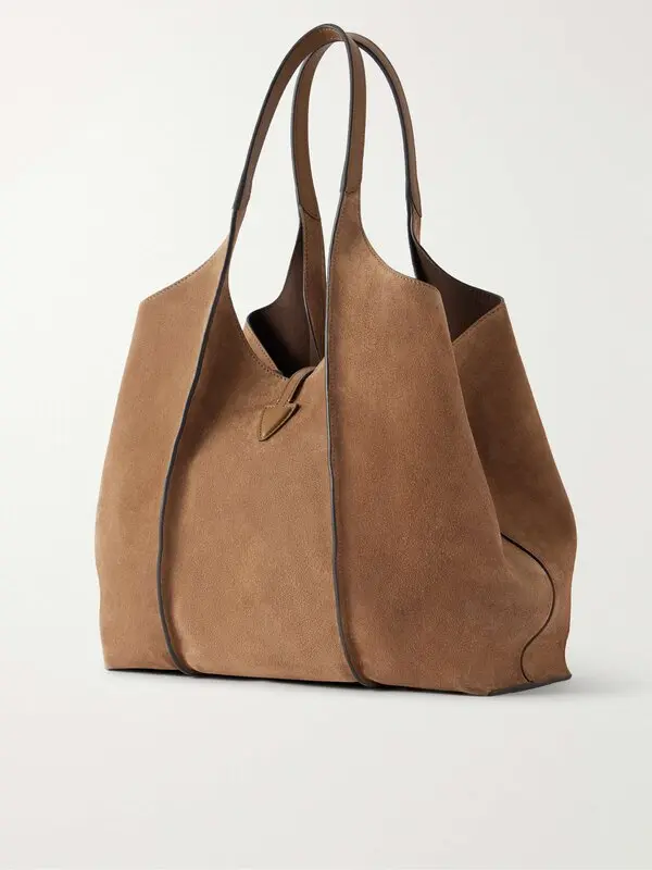 TOD'S T Timeless Suede Shoulder Bag