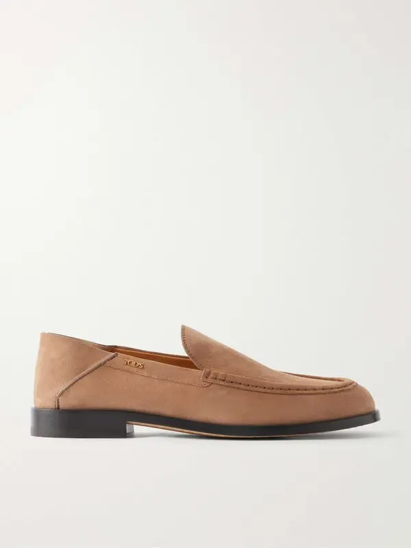 TOD'S Logo-detailed Suede Loafers