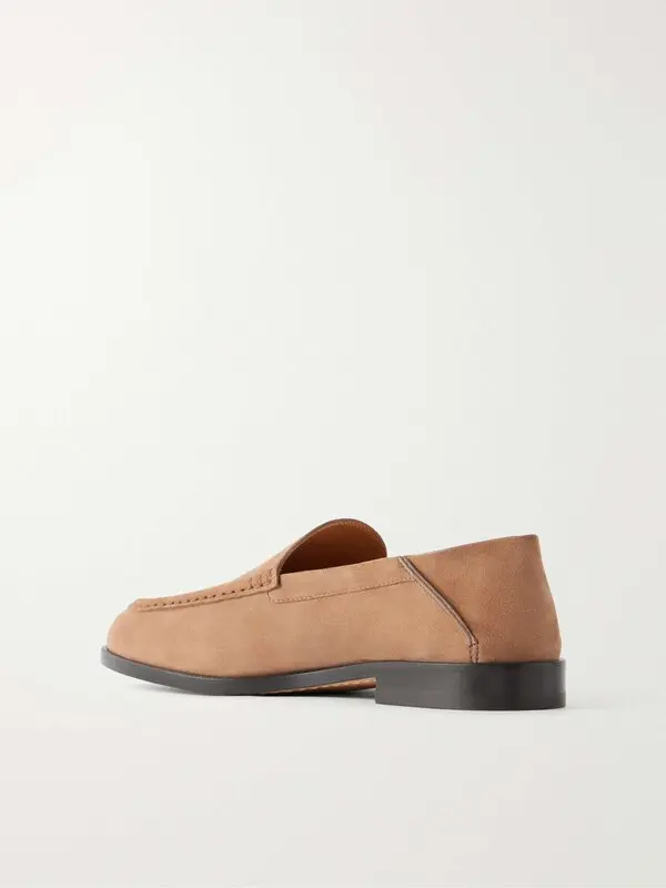 TOD'S Logo-detailed Suede Loafers