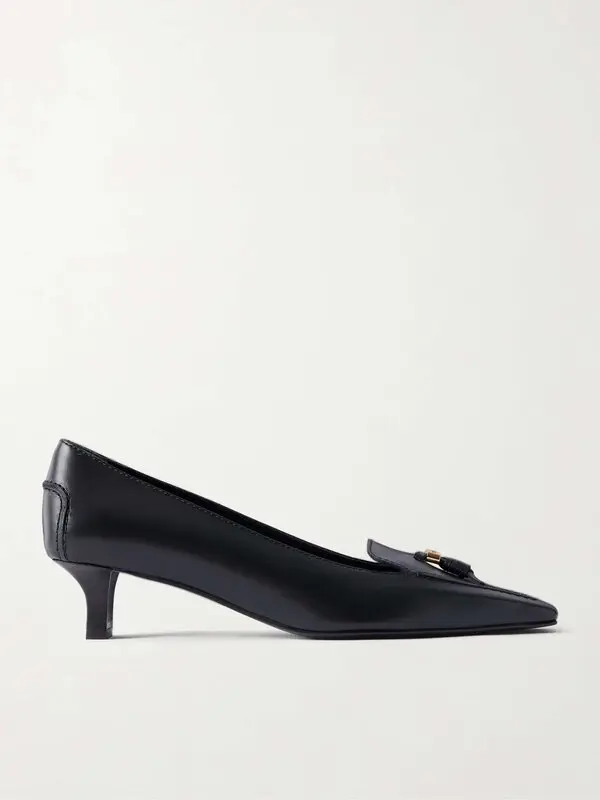 TOD'S Logo-detailed Leather Pumps