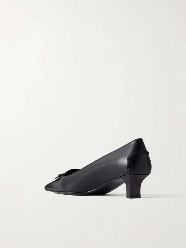 TOD'S Logo-detailed Leather Pumps