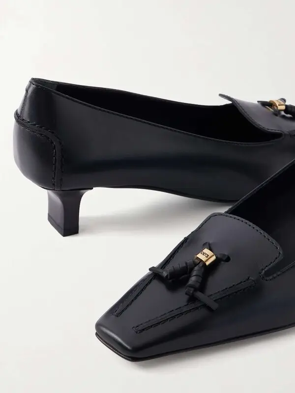 TOD'S Logo-detailed Leather Pumps
