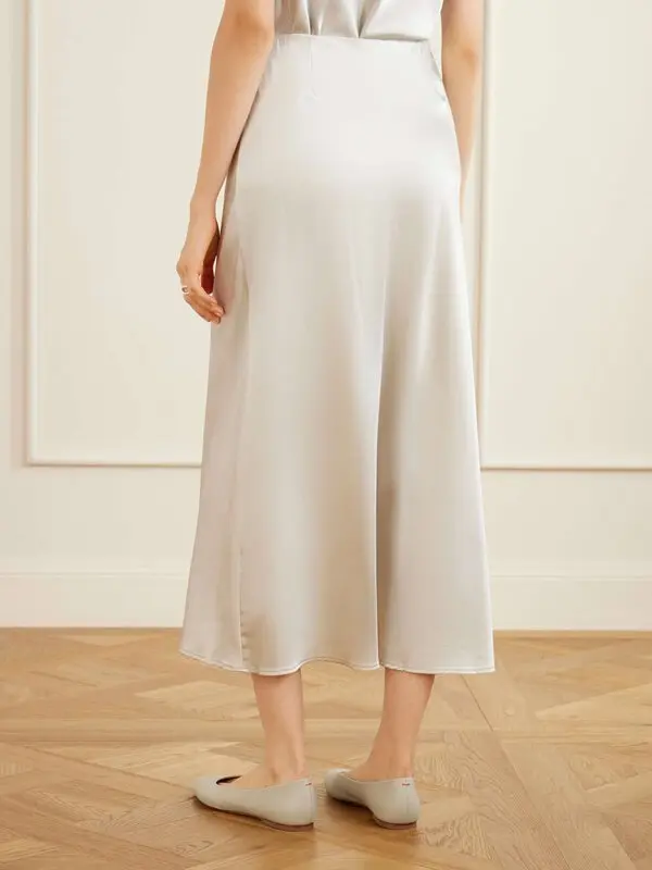 THE PARK Max Silk-satin Maxi Skirt
