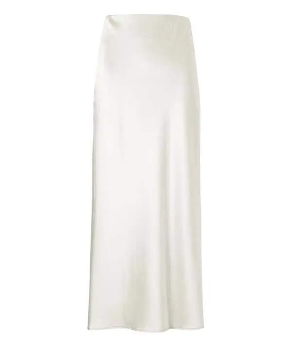 THE PARK Max Silk-satin Maxi Skirt - Gray