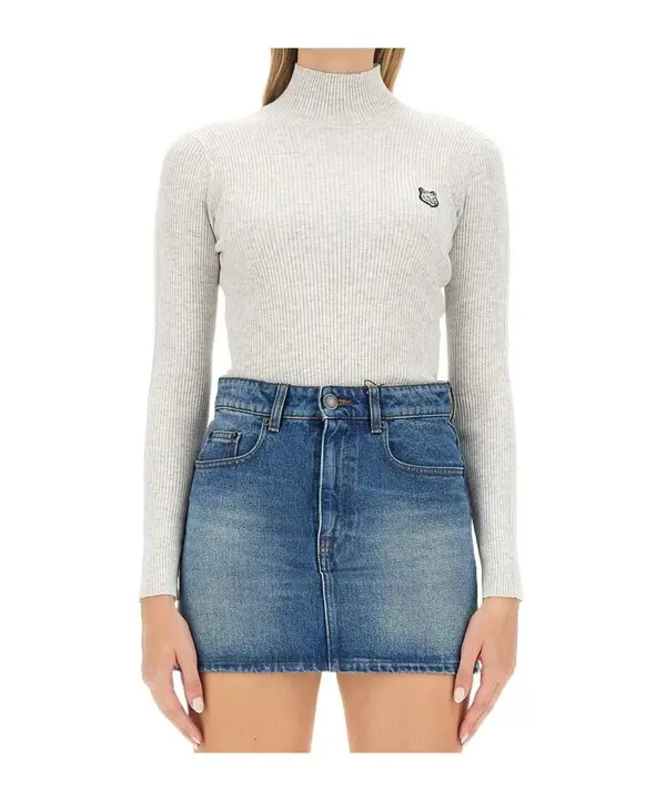 Maison Kitsuné Mock-neck Sweater