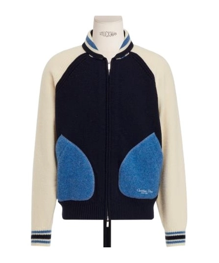 Dior Panelled Zip-up Cardigan