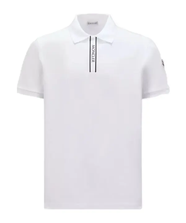 Moncler Logo Motif Polo Shirt - White