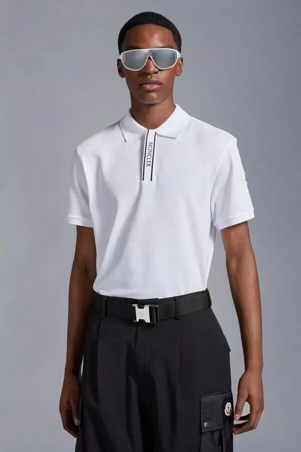 Moncler Logo Motif Polo Shirt