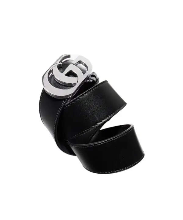 Gucci Marmont Belt With Double G Buckle - Black