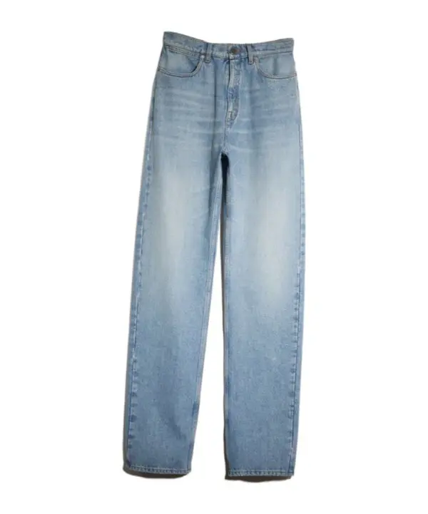 Gucci Bleached Stone Washed Denim Pants - Light Blue