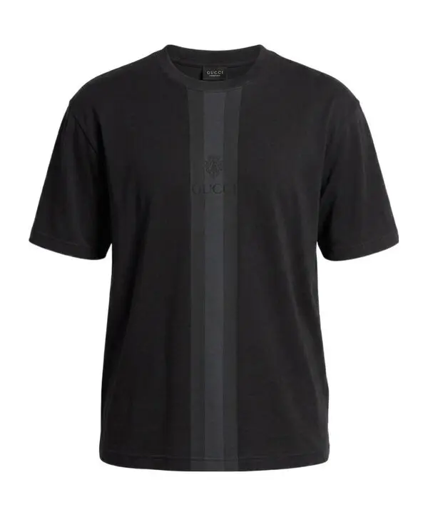 Gucci Cotton T-shirt With Muted Web