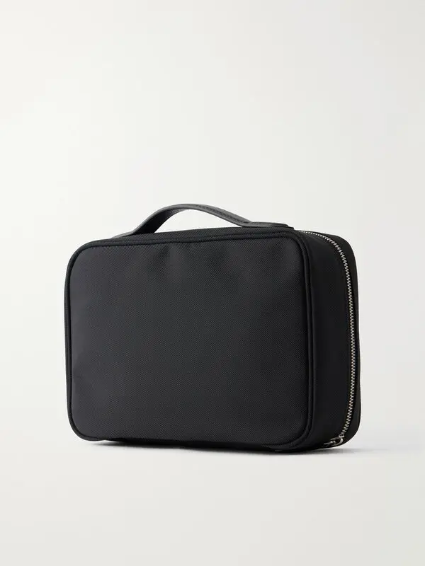 Smythson Norton Leather-trimmed Canvas Jewelry Case
