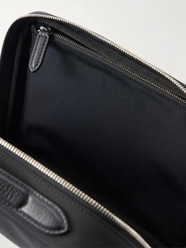 Smythson Norton Leather-trimmed Canvas Jewelry Case