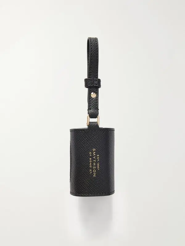 Smythson Panama Leather Pet Waste Bag Holder
