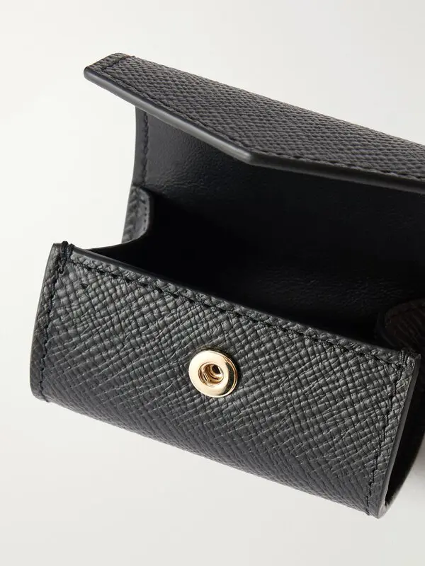 Smythson Panama Leather Pet Waste Bag Holder