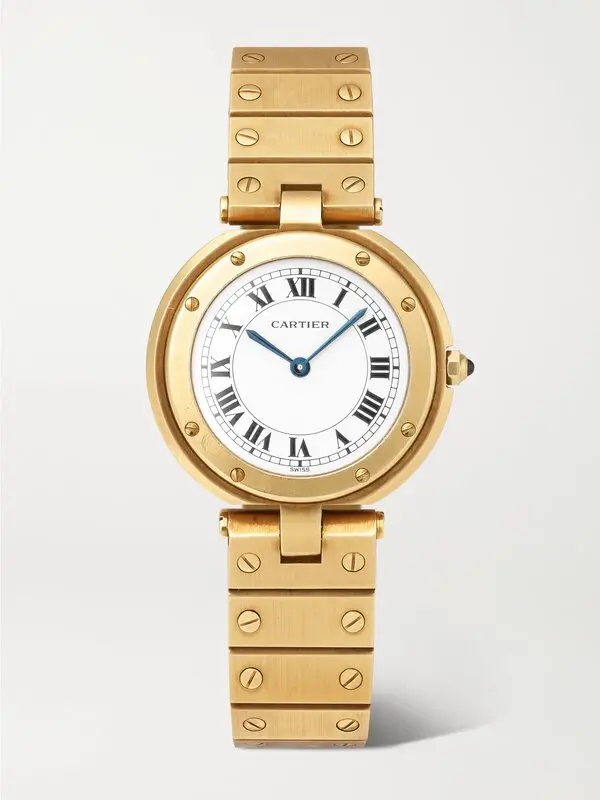 STEPHANIE WINDSOR Cartier 1980s Vendôme 18-karat Quartz Watch - Gold