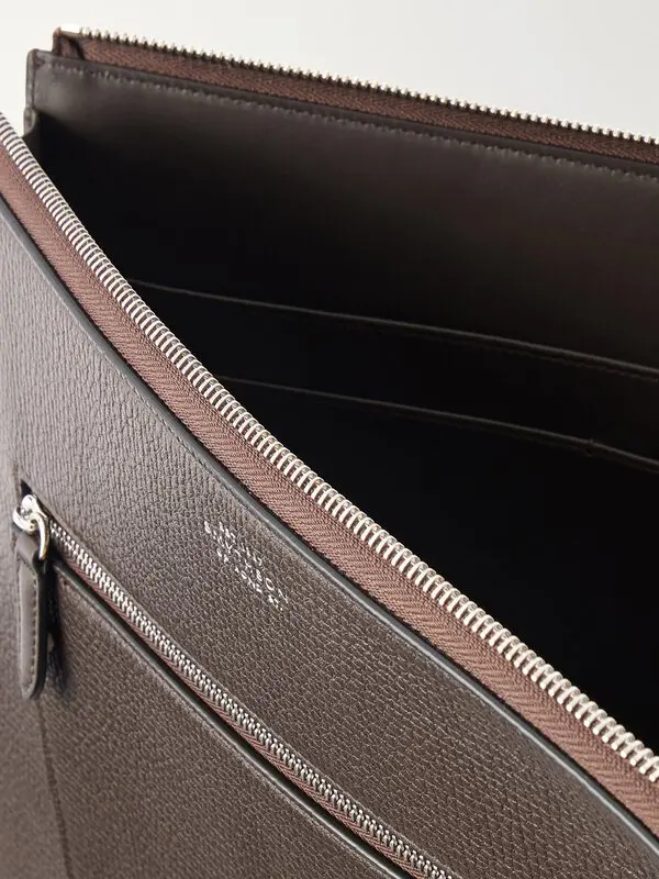 Smythson Ludlow Textured-leather Laptop Case