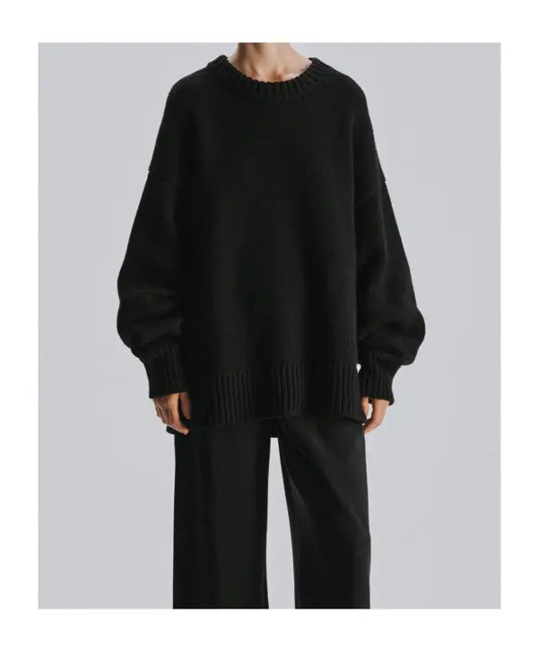THE ROW Ophelia Oversized Wool Cashmere Crewneck Sweater