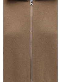 Extreme Cashmere High-neck Zip-up Cardigan - Brown