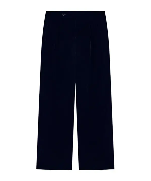 Giorgio Armani Oversized Trousers In Smooth Stretch Velvet - Black