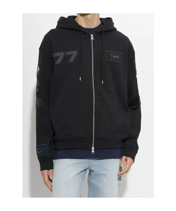 ALLSAINTS Long Sleeve Full Zip Hooded Sweatshirt