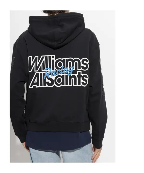 ALLSAINTS Long Sleeve Full Zip Hooded Sweatshirt