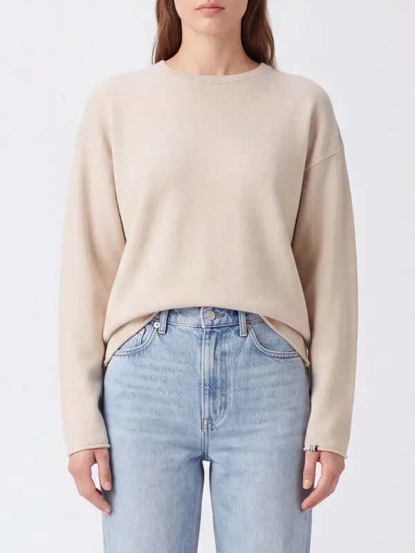 Extreme Cashmere Long-sleeved Crewneck Jumper With Ribbed Detailing