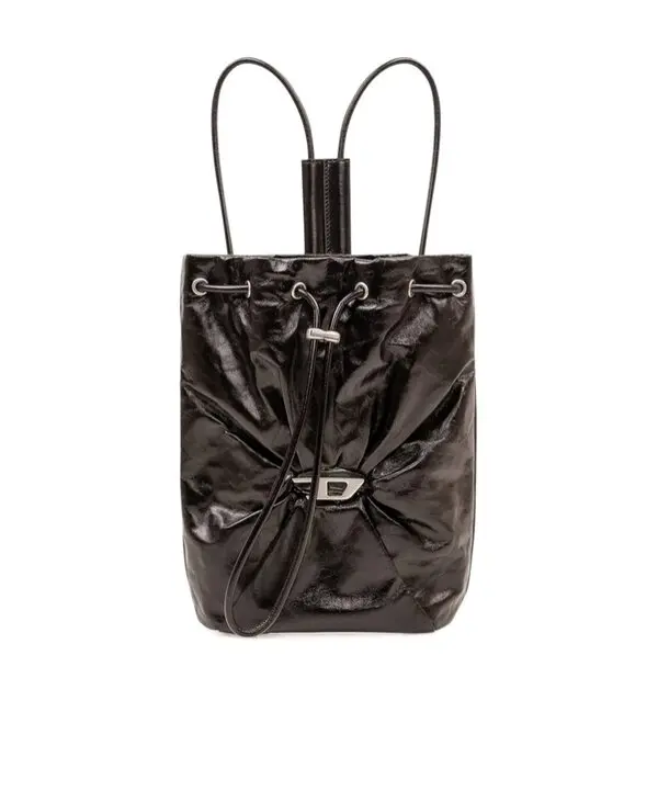 DIESEL® Scrunch-d Drawstring Backpack - Black