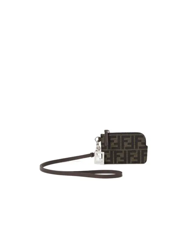 Fendi Ff Zucca Jacquard Card Holder