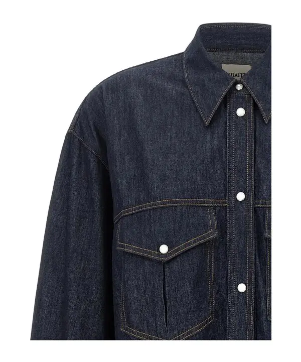 Khaite Long Sleeve Buttoned Shrit