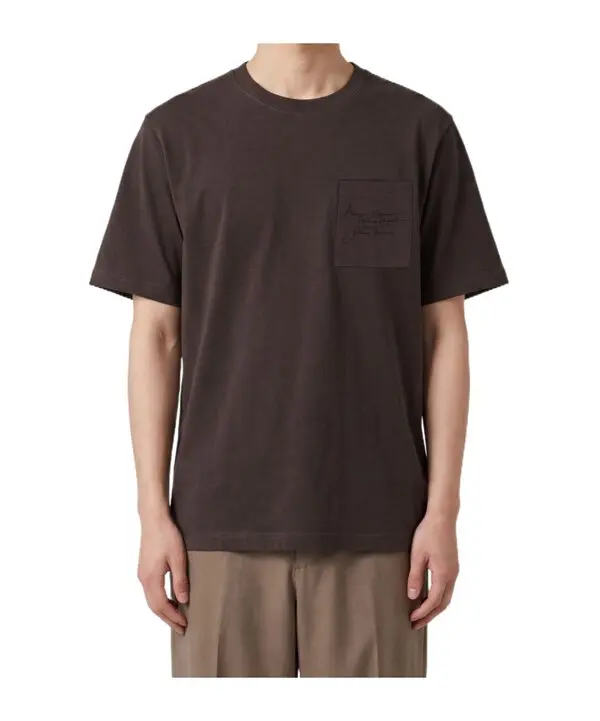 Maison Kitsuné Poetic Script Pocket T-shirt