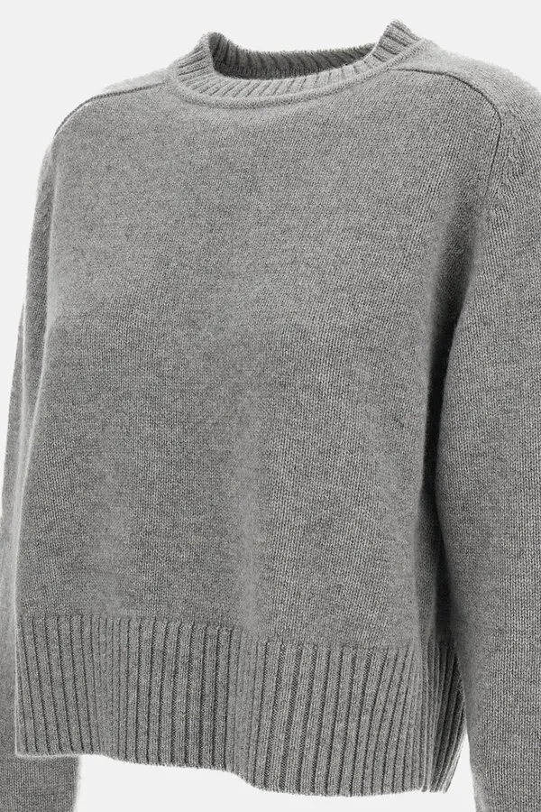 Extreme Cashmere Long-sleeved Crewneck Jumper - Grey