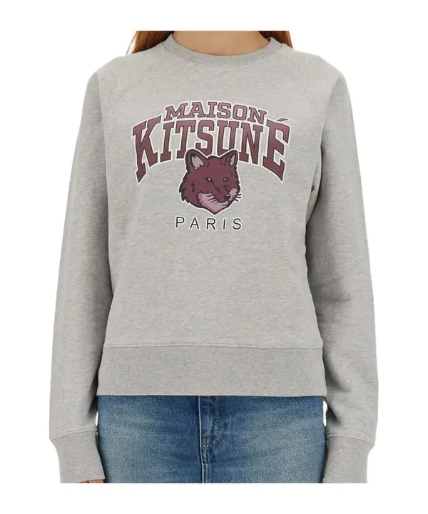 Maison Kitsuné Crewneck Long Sleeve Sweatshirt