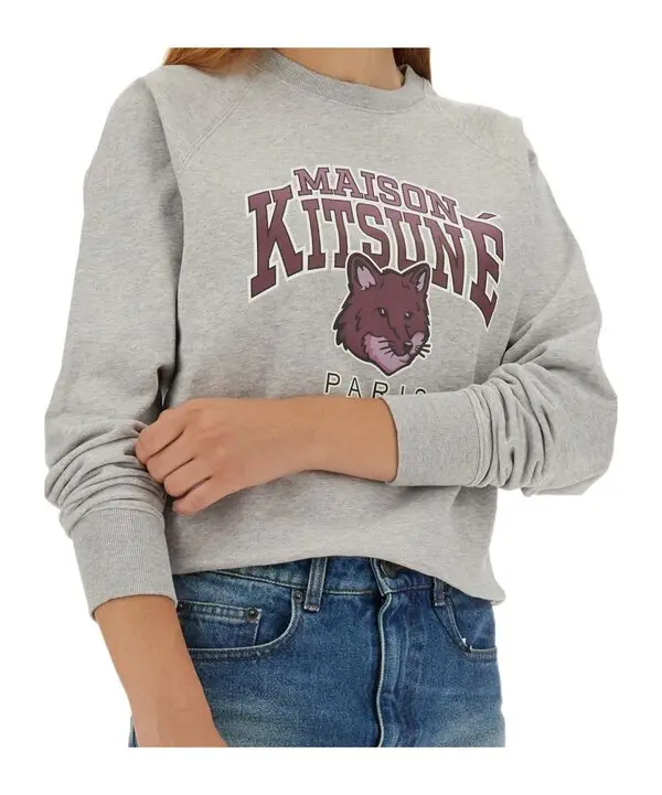 Maison Kitsuné Crewneck Long Sleeve Sweatshirt