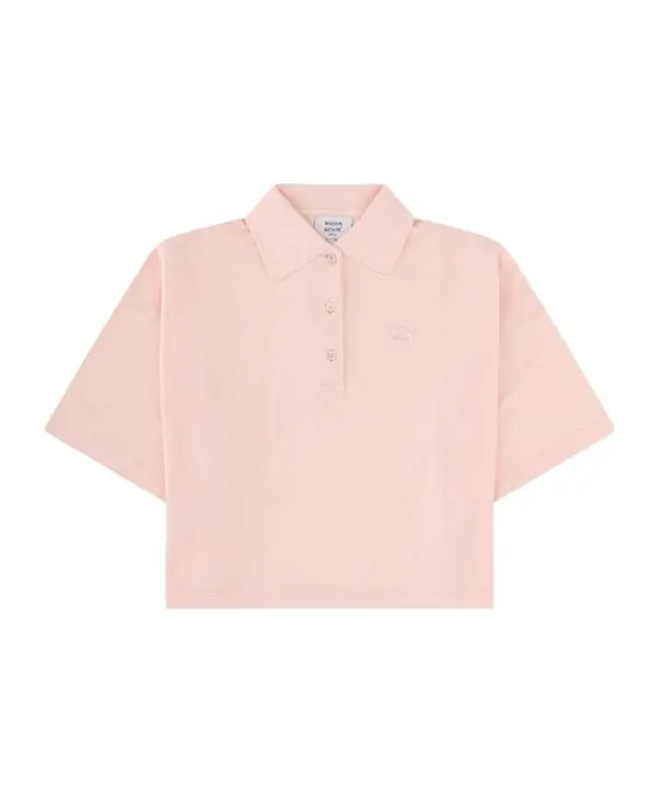 Maison Kitsuné Baby Fox Cropped Polo Shirt