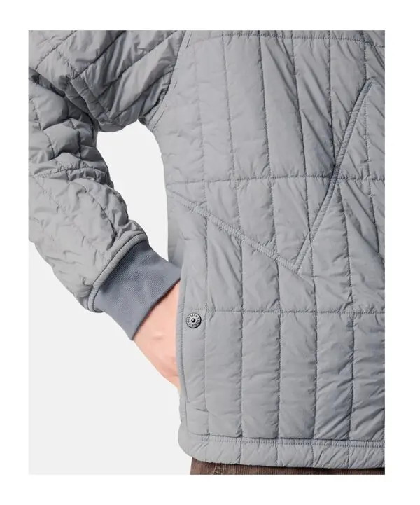 Stone Island Quilted Hooded Jacket With Anti-drop Finish