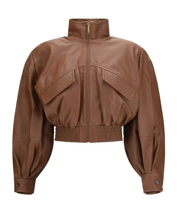 Zimmermann Long-sleeve Leather Jacket