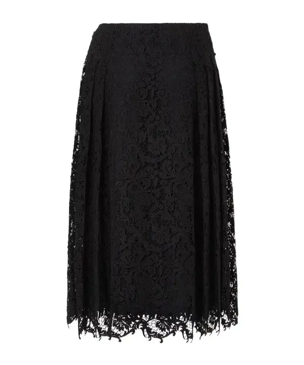 Fendi Macrame Lace Midi Skirt