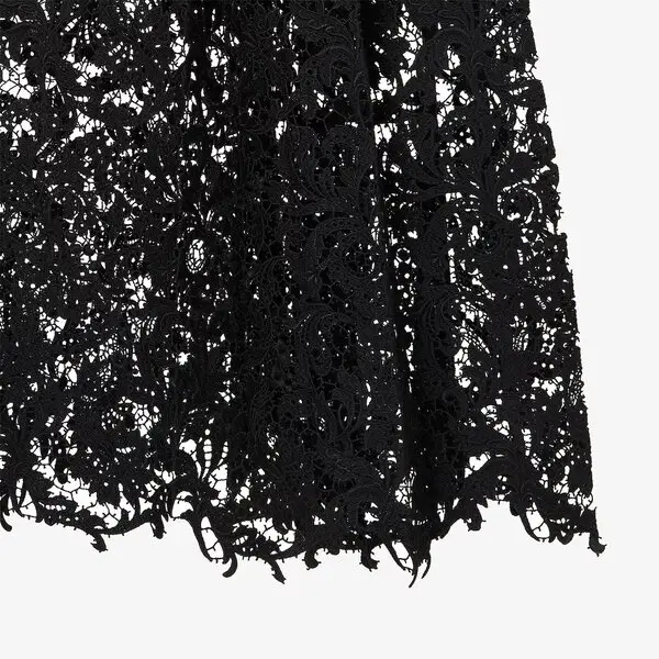 Fendi Macrame Lace Midi Skirt