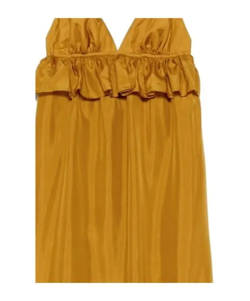 Zimmermann Rhiannon Ruffle Satin Maxi Dress