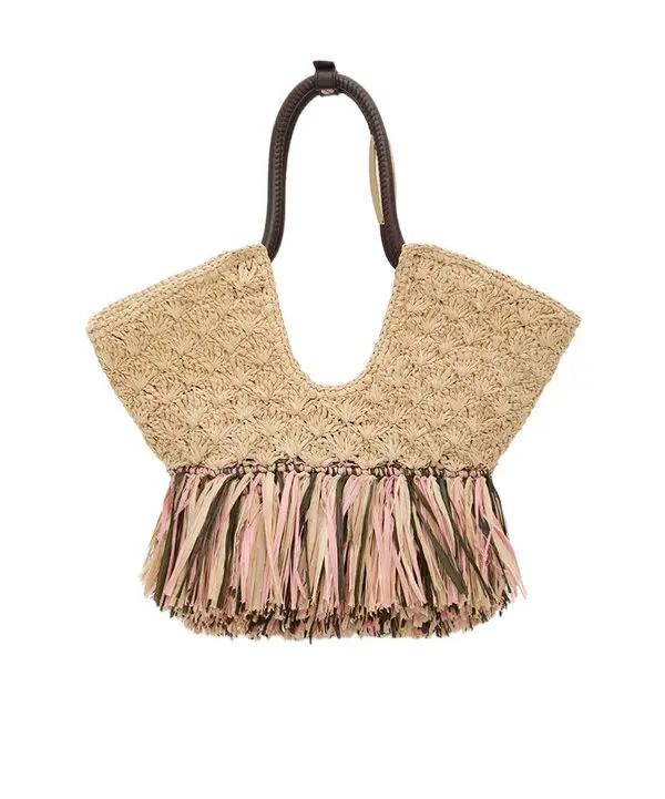 Zimmermann Goldentime Small Fringe Tote