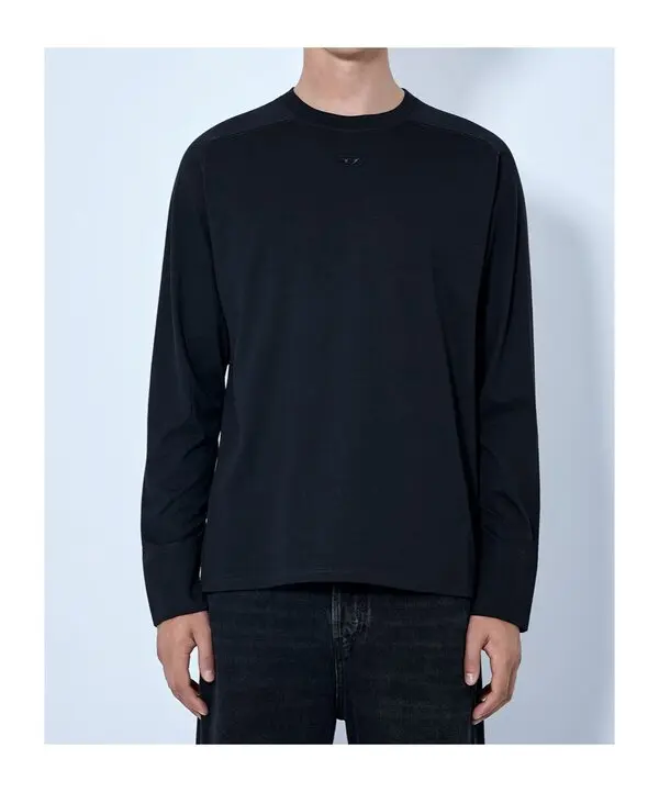 DIESEL® T-kristian Long-sleeved T-shirt - Black