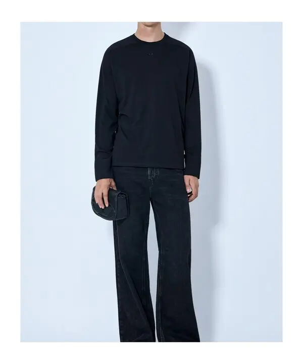 DIESEL® T-kristian Long-sleeved T-shirt - Black