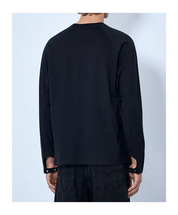 DIESEL® T-kristian Long-sleeved T-shirt - Black